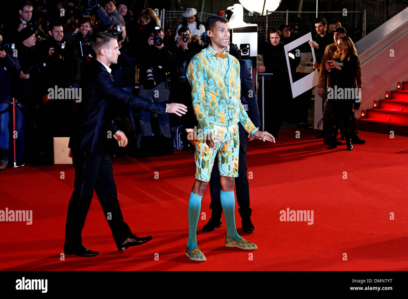 Cannes, France. 18th Dec, 2013. Stromae arrives for the NRJ Music ...