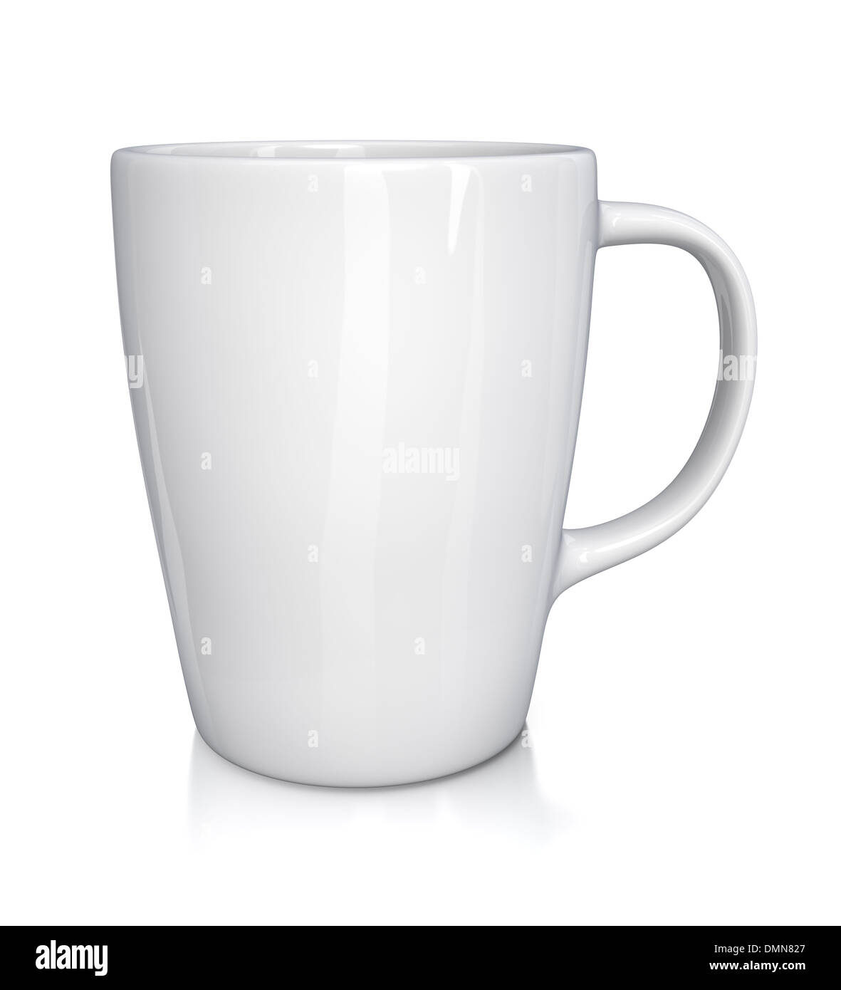 White cup - isolated on white background Stock Photo - Alamy