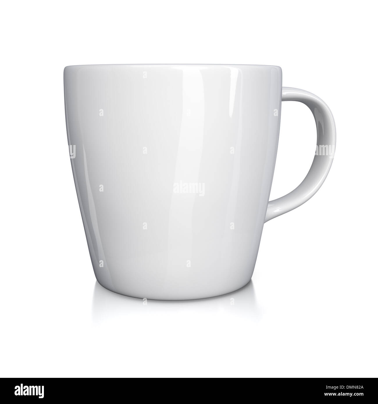 White cup - isolated on white background Stock Photo - Alamy