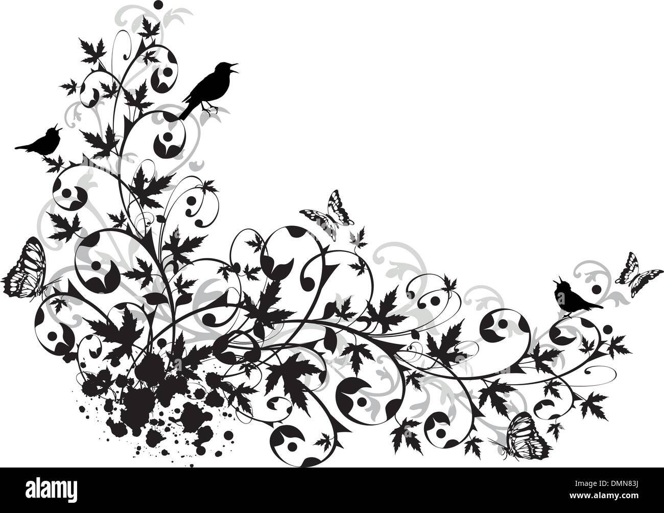 abstract floral design Stock Vector Image & Art - Alamy