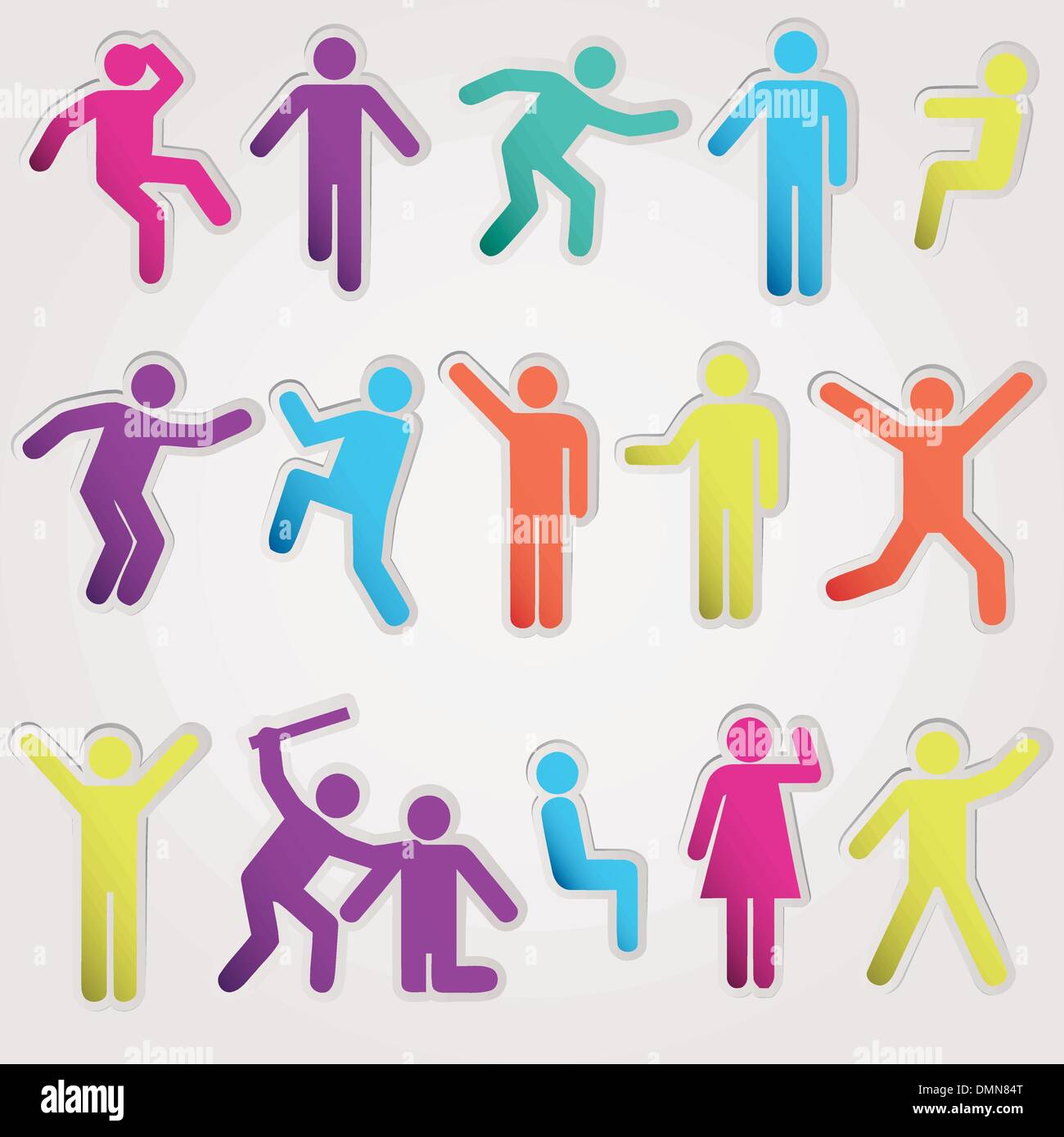 Vector Pictograms of Men and Women Stock Vector Image & Art - Alamy