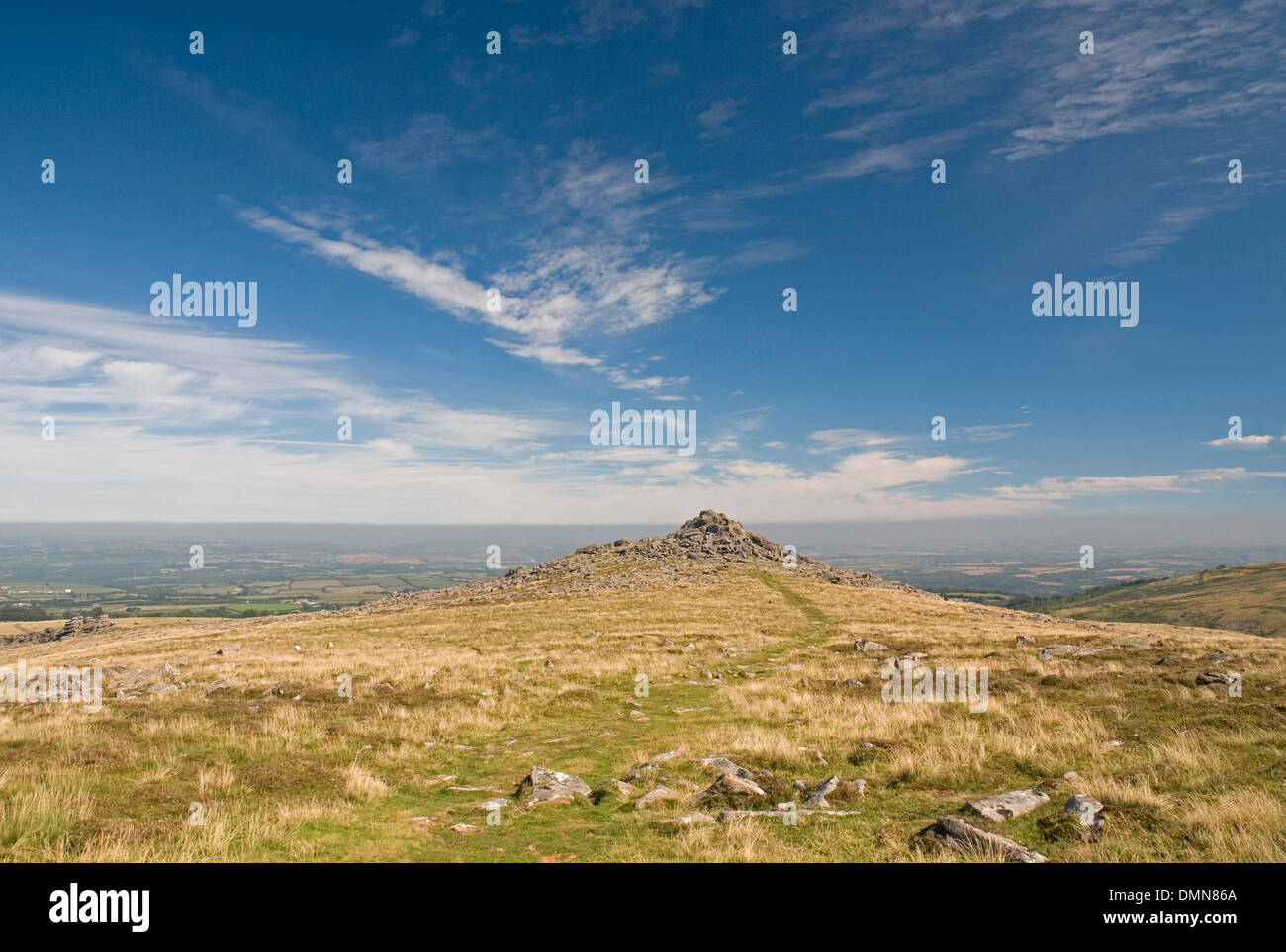 Impressive Dartmoor landscape on Belstone Common, looking north towards ...