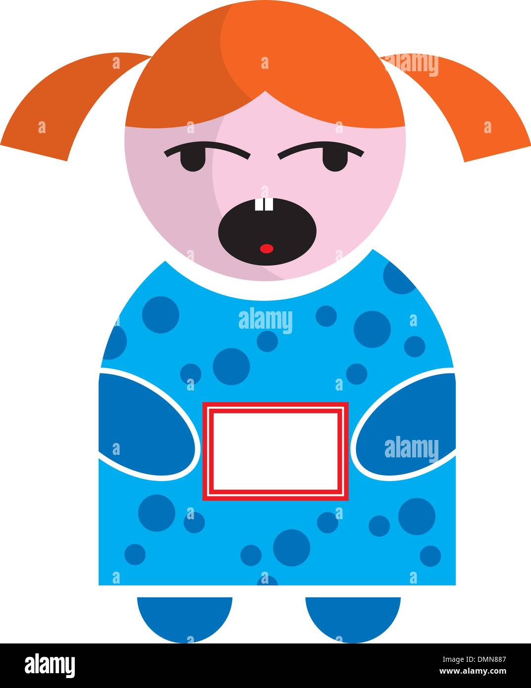 girl with a sign Stock Vector Image & Art - Alamy