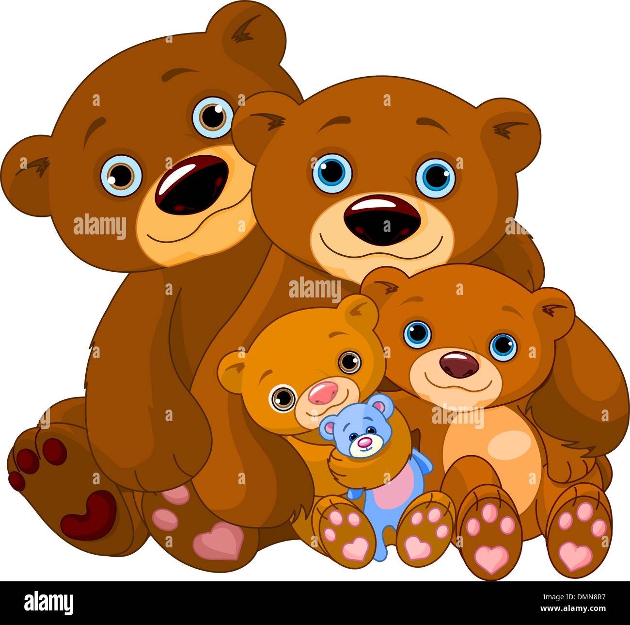 Bear mother and cub Cut Out Stock Images & Pictures - Alamy