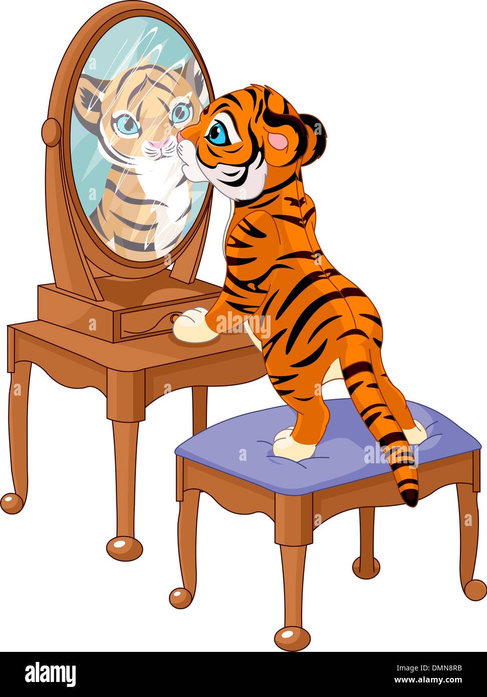 Cartoon mirror Stock Vector Images - Alamy