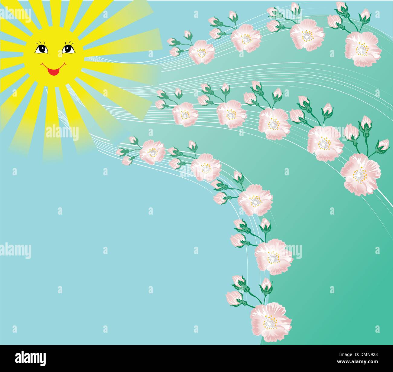 illustration for a calendar for the spring months Stock Vector Image ...