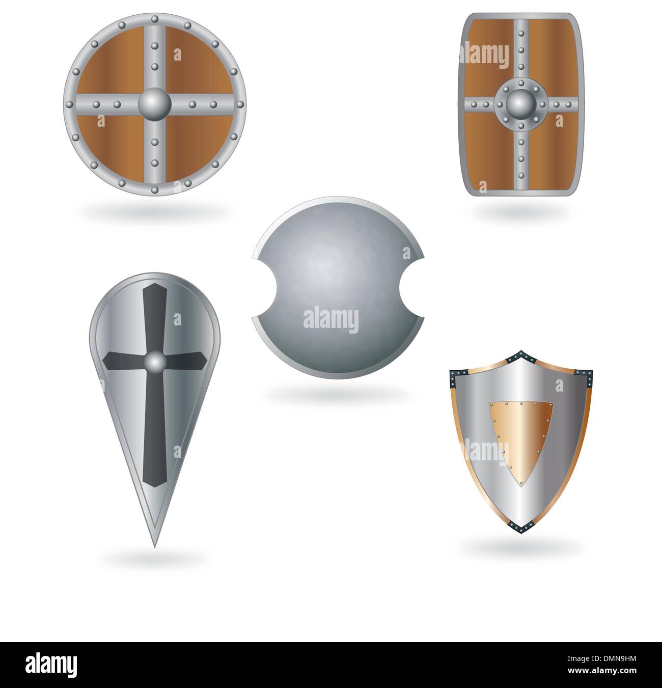 Historic heraldic shields Stock Vector Images - Alamy