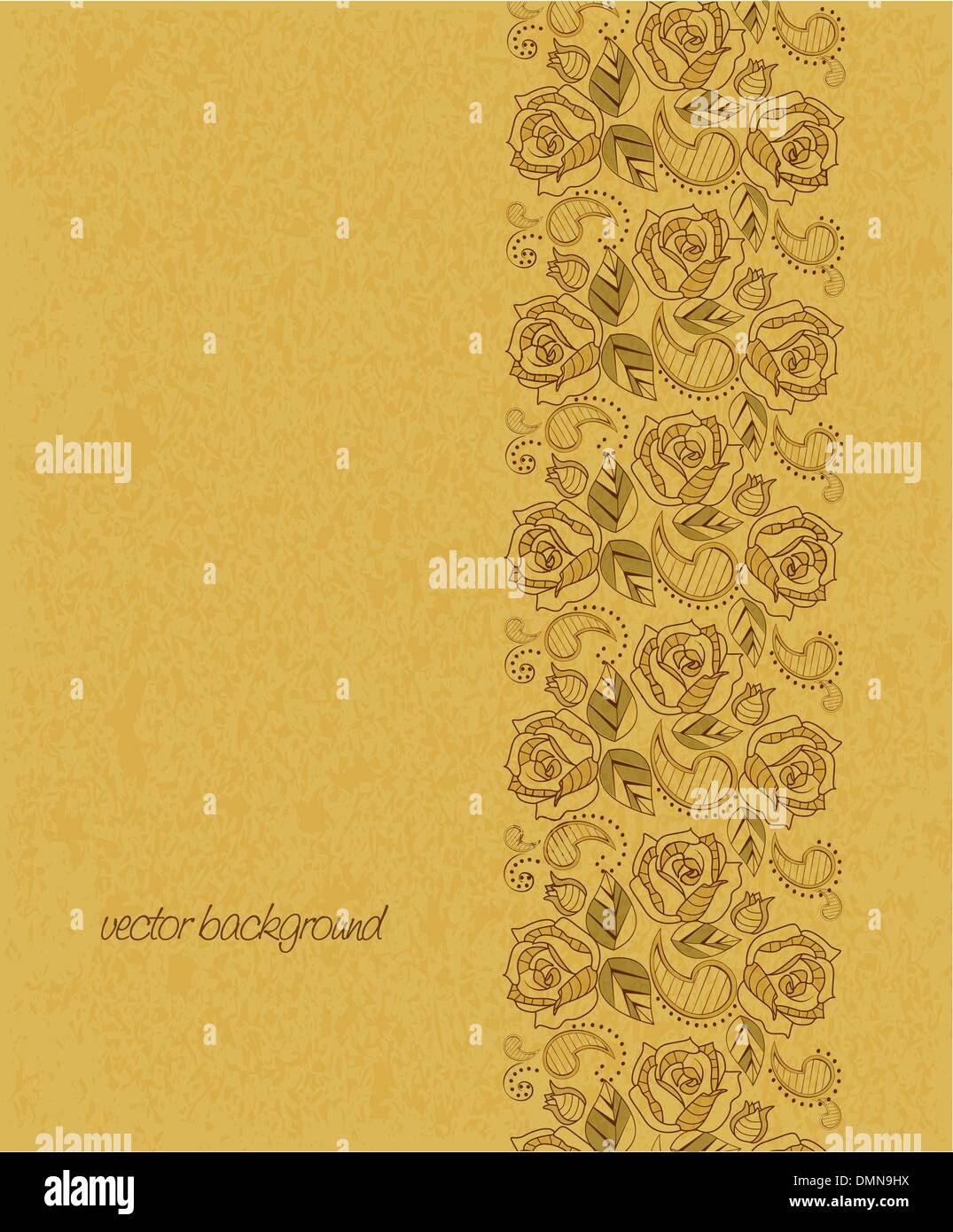 Old roses border Stock Vector Images - Alamy