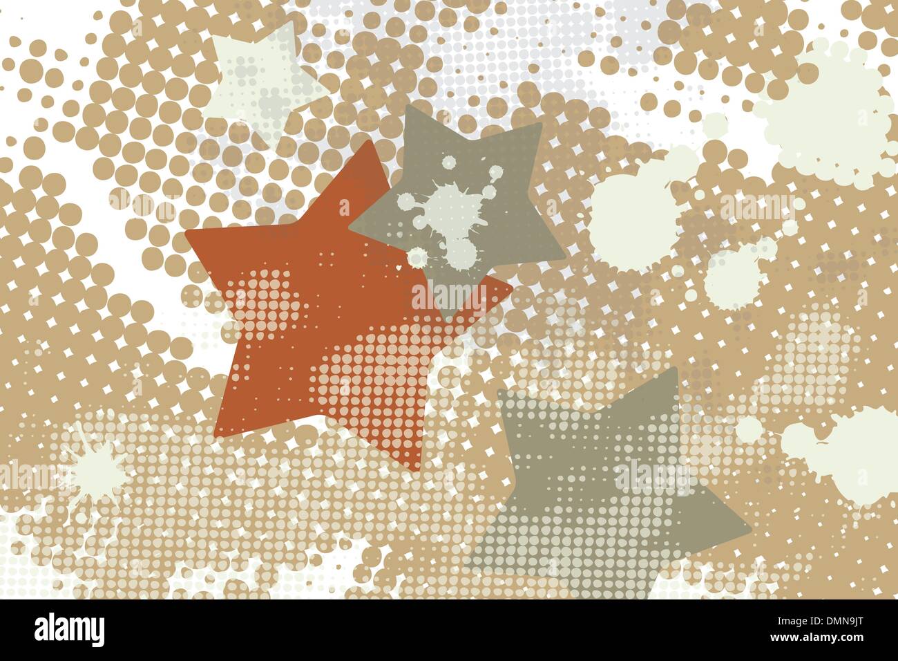 star grunge splash halftone Stock Vector Image & Art - Alamy