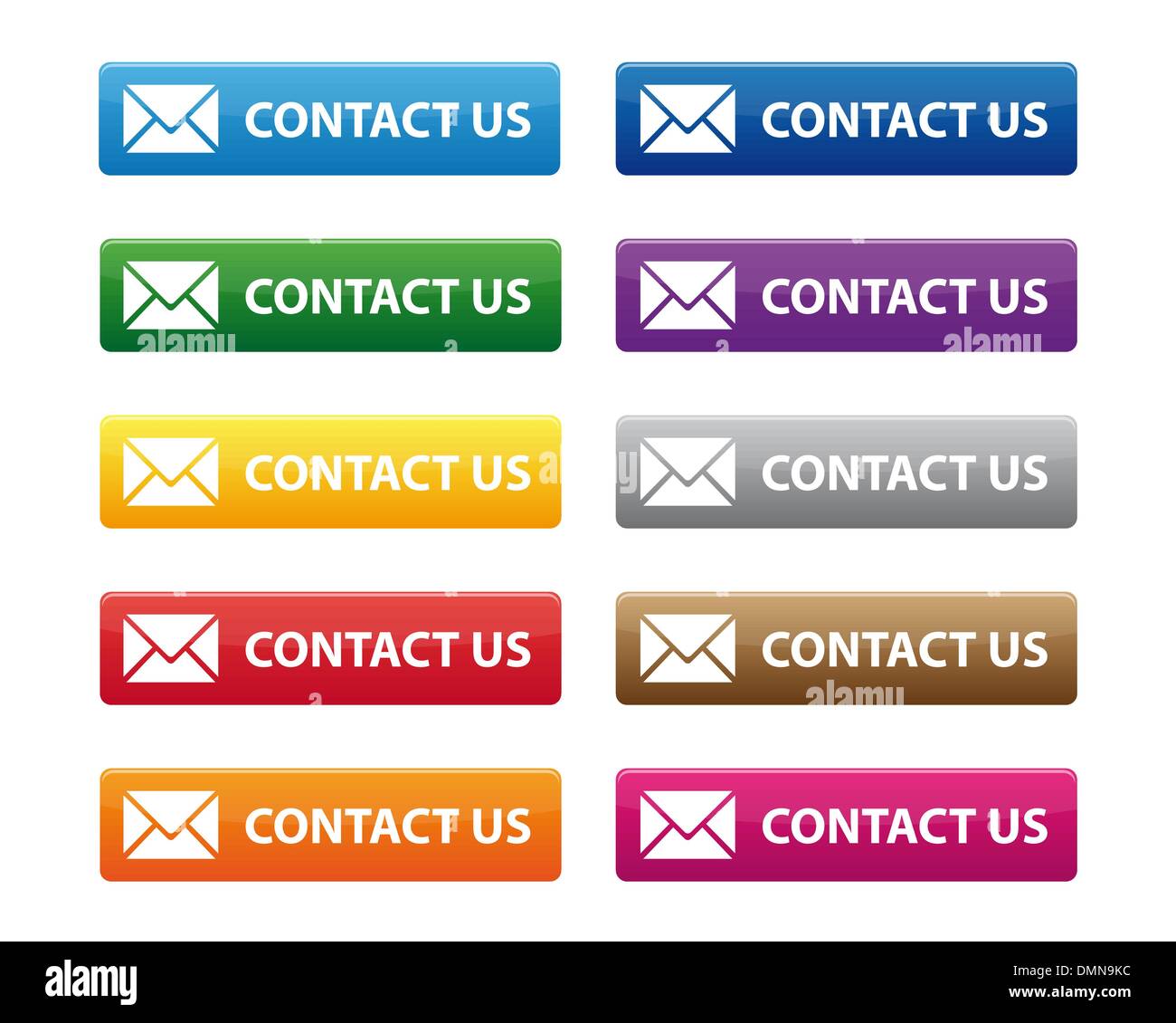 Contact us icons Stock Vector Images - Alamy