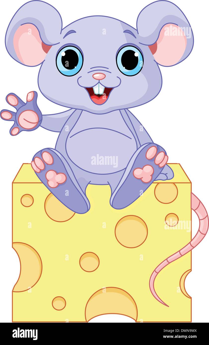 Funny mouse not computer not toy Stock Vector Images - Alamy