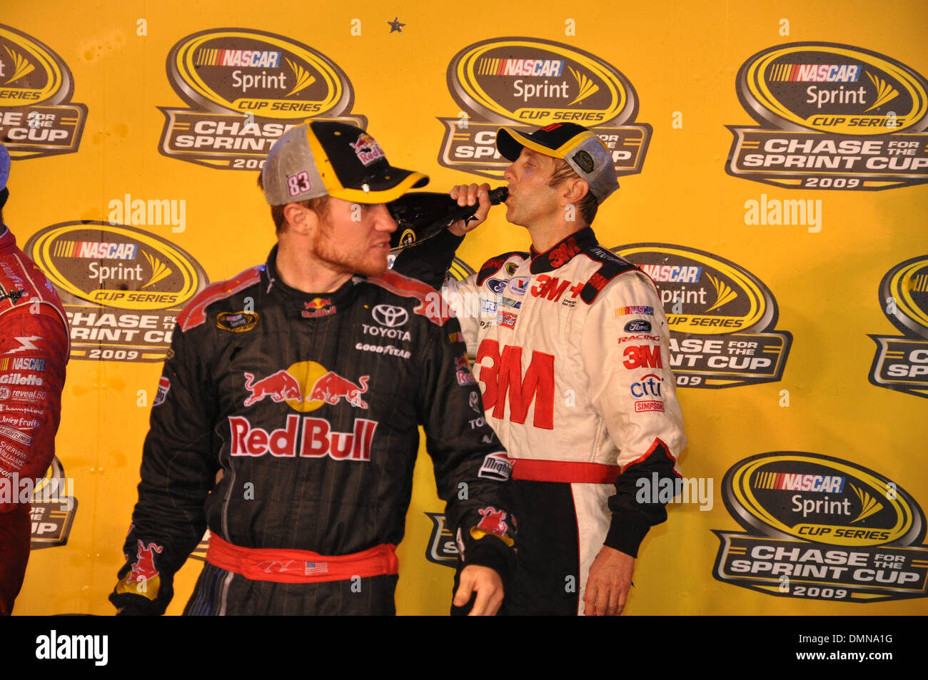 Sep 12, 2009 - Richmond, Virginia, USA - Drivers celebrate at the post ...