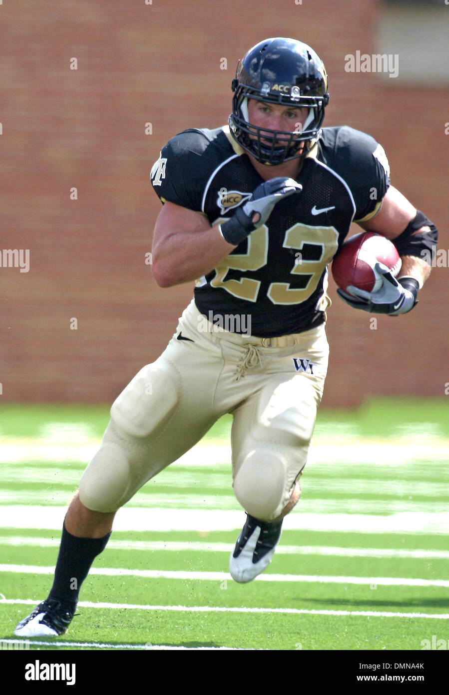 September 12, 2009: Wake Forest running back Kevin Harris brings the ...