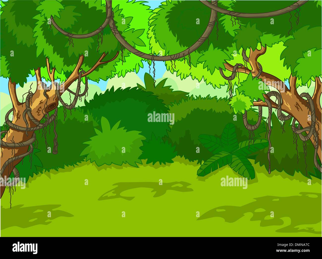 Tropical forest illustration hi-res stock photography and images - Alamy