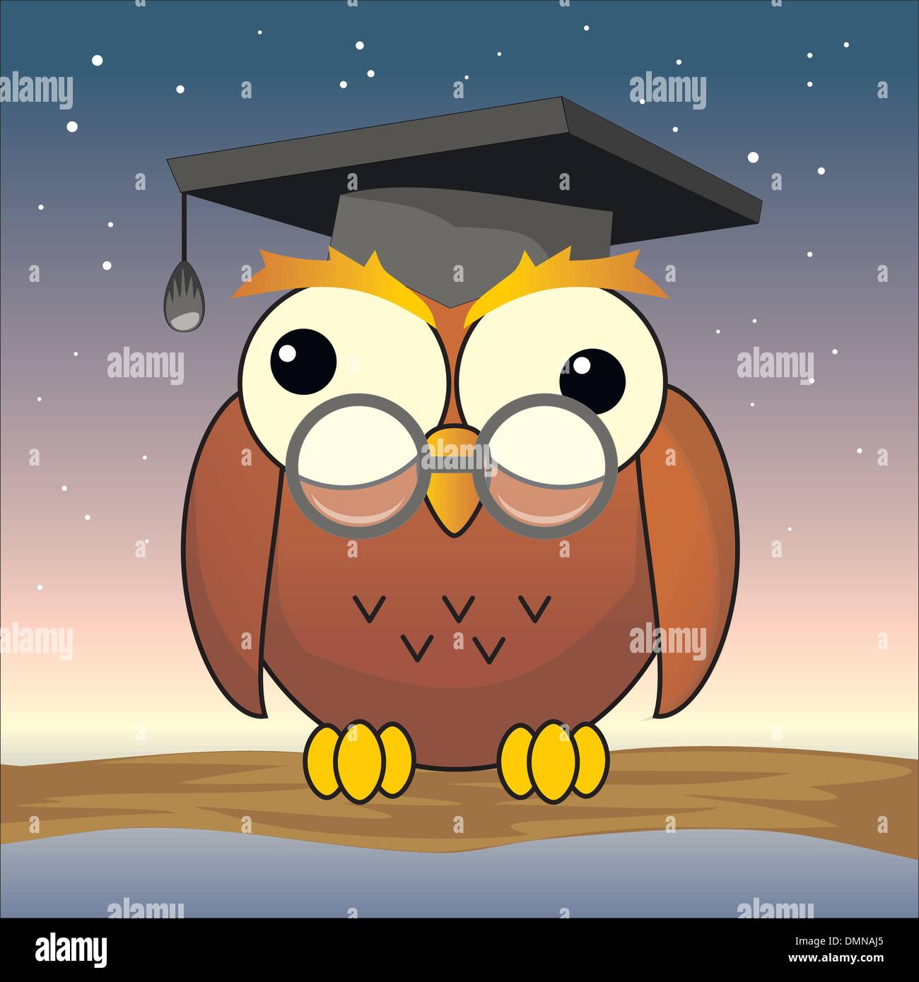 Professor owl Stock Vector Images - Alamy