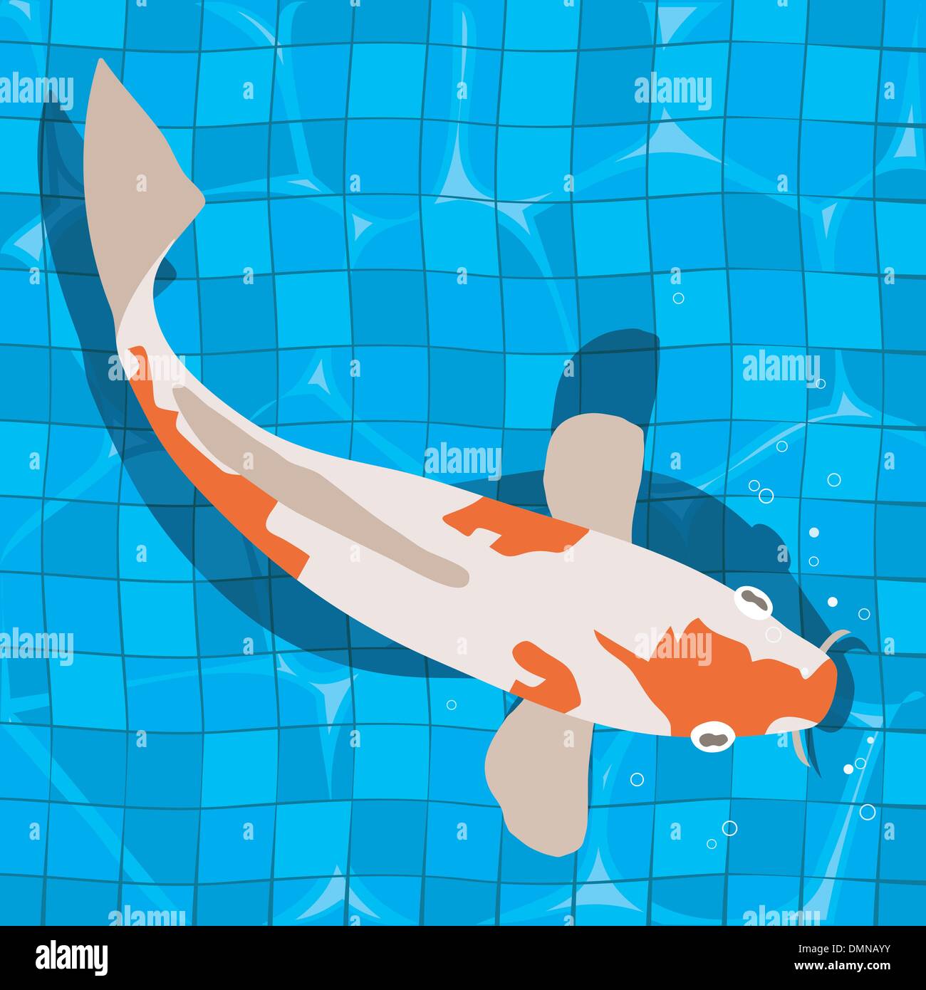 Koi fish bubble Stock Vector Images - Alamy