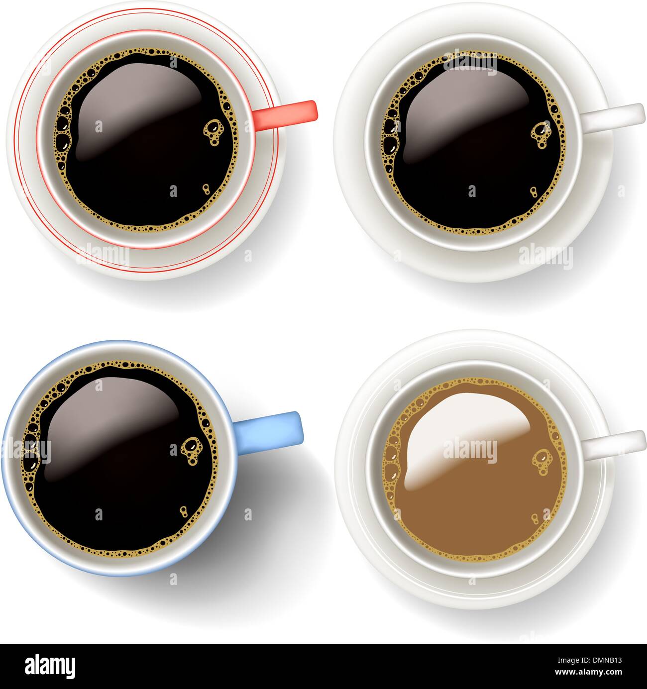 Cup saucer cups Stock Vector Images - Alamy