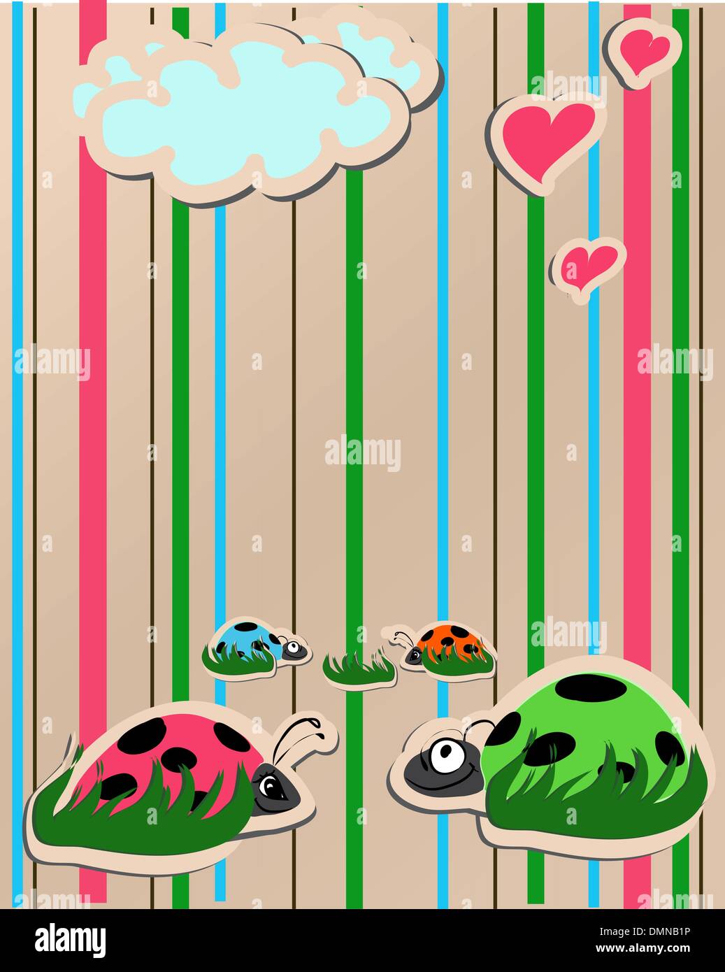 ladybugs in love Stock Vector Image & Art - Alamy