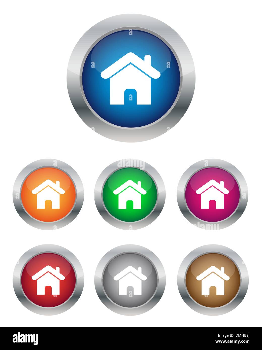 Brown button clipart Stock Vector Images - Alamy