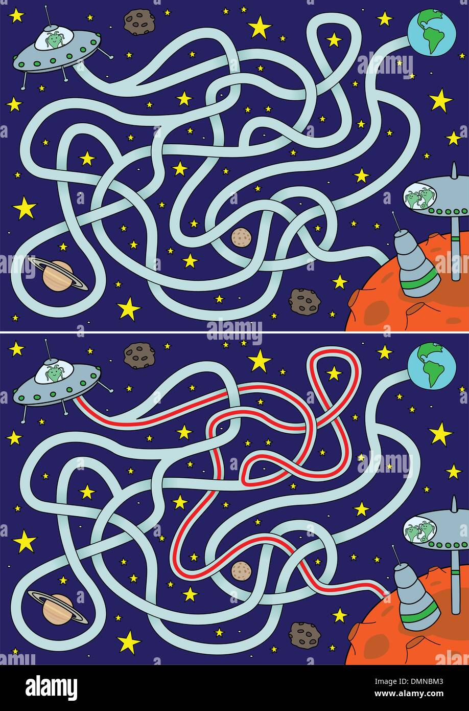 Alien space maze hi-res stock photography and images - Alamy