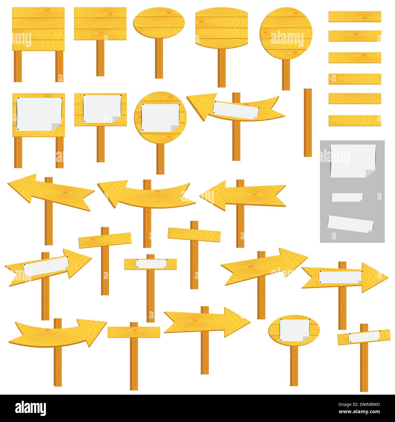 Blank road signs empty Stock Vector Images - Alamy