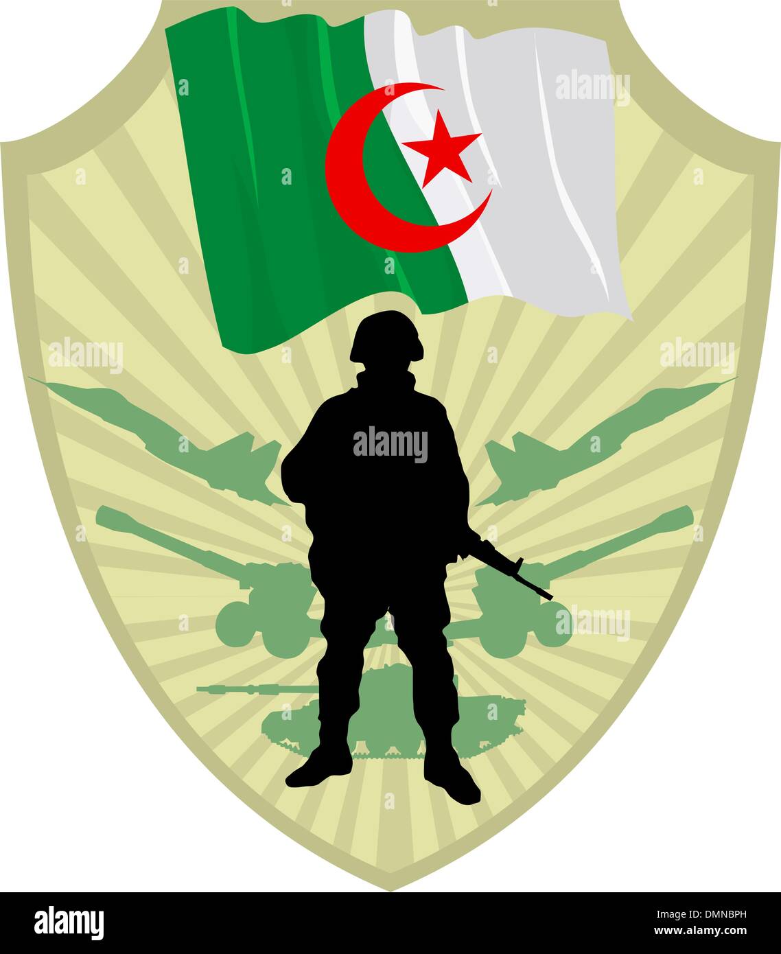 Algeria silhouette Stock Vector Images - Alamy