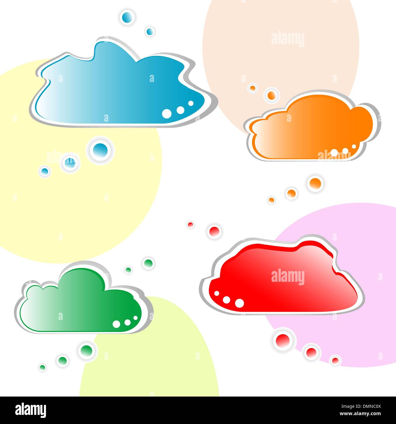 Speech bubbles abstract background Stock Vector Image & Art - Alamy