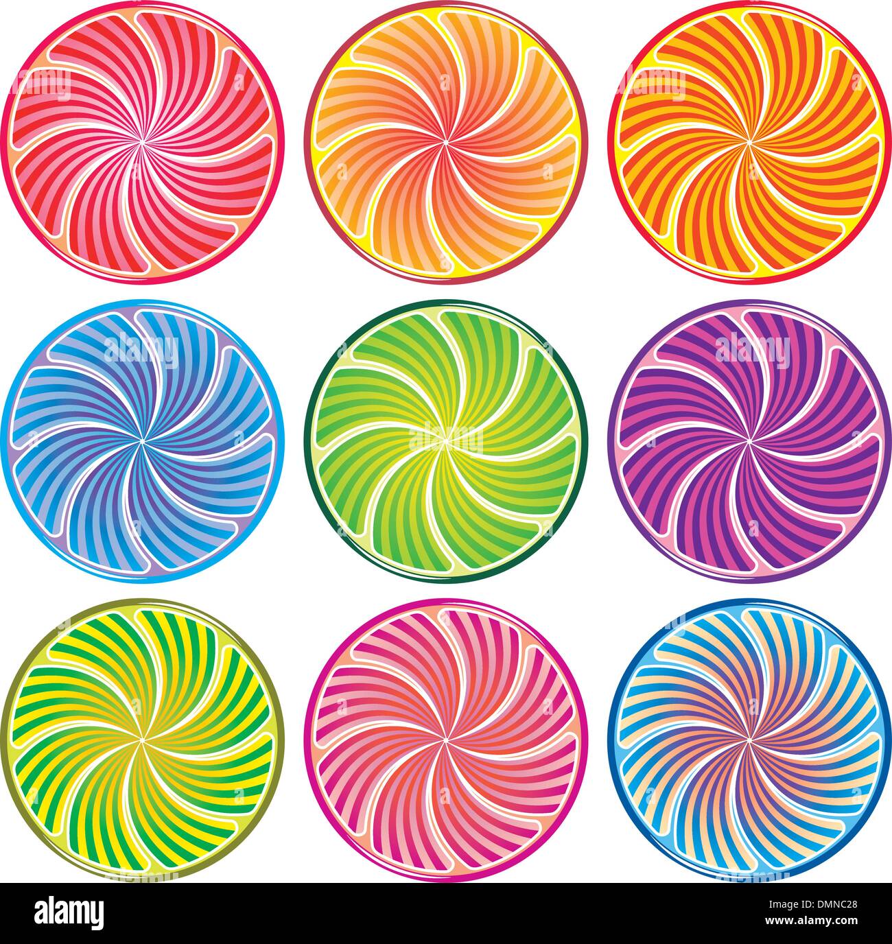 Circle food set abstract Stock Vector Images - Alamy