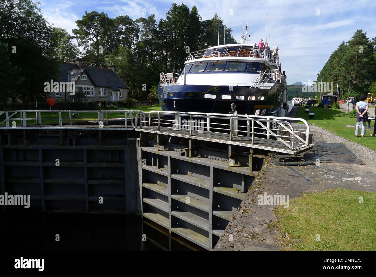 caledonian canal scotland Kytra lock Stock Photo - Alamy