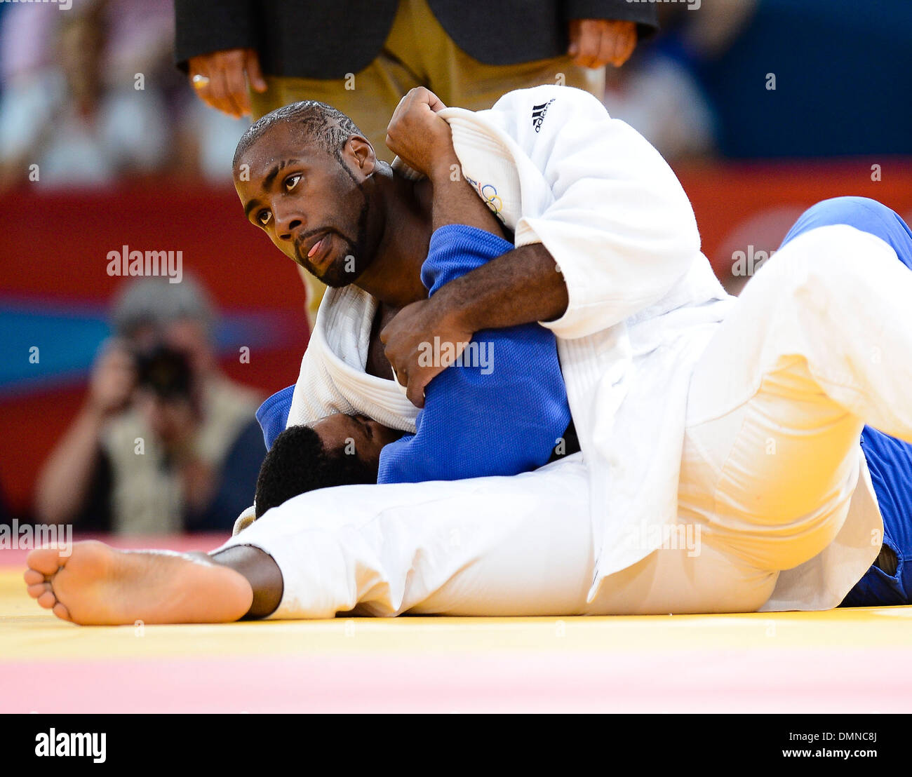 Teddy Riner wins +100kg judo contest at 2012 London Olympics London ...