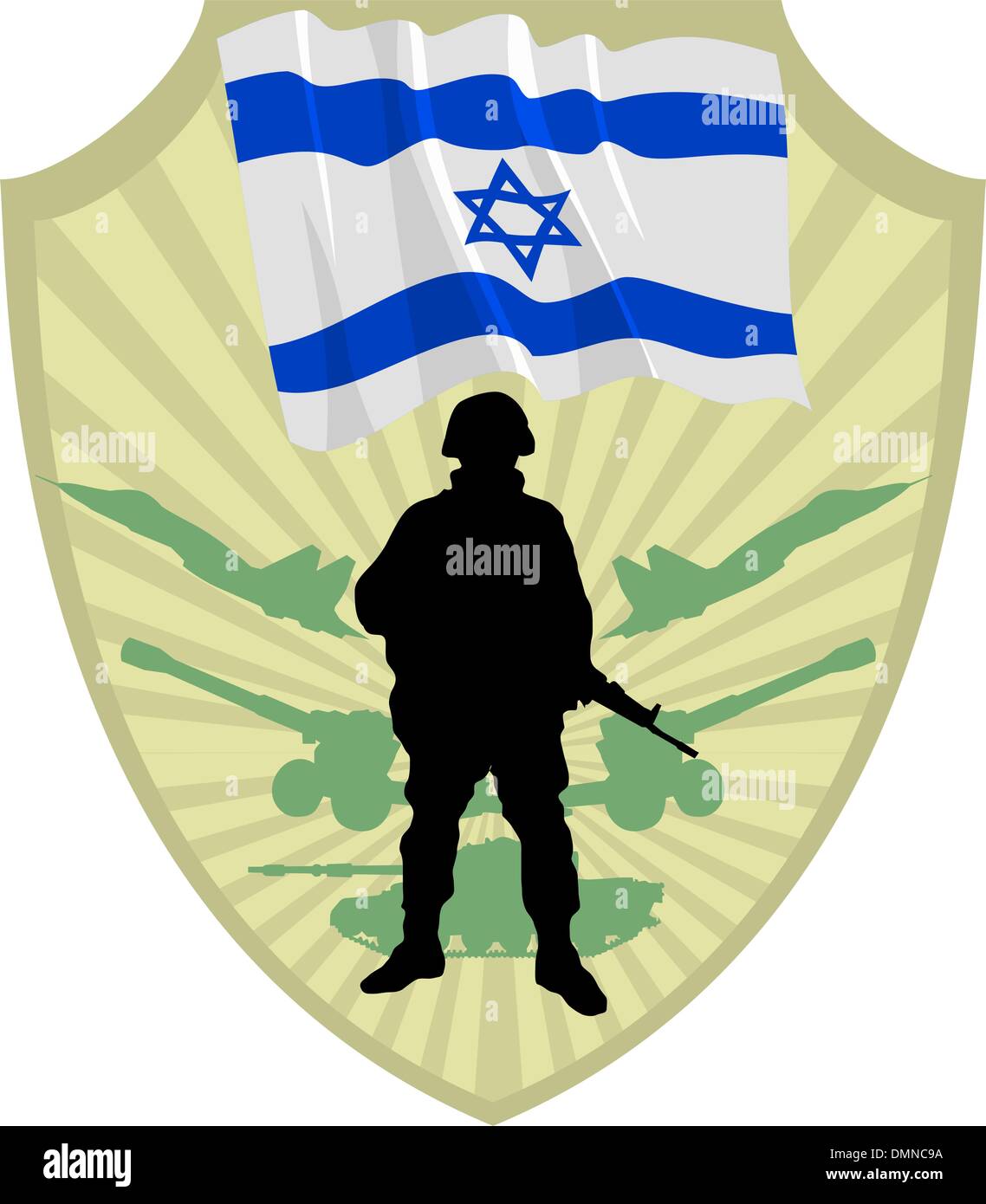 Israel flag soldier Stock Vector Images - Alamy