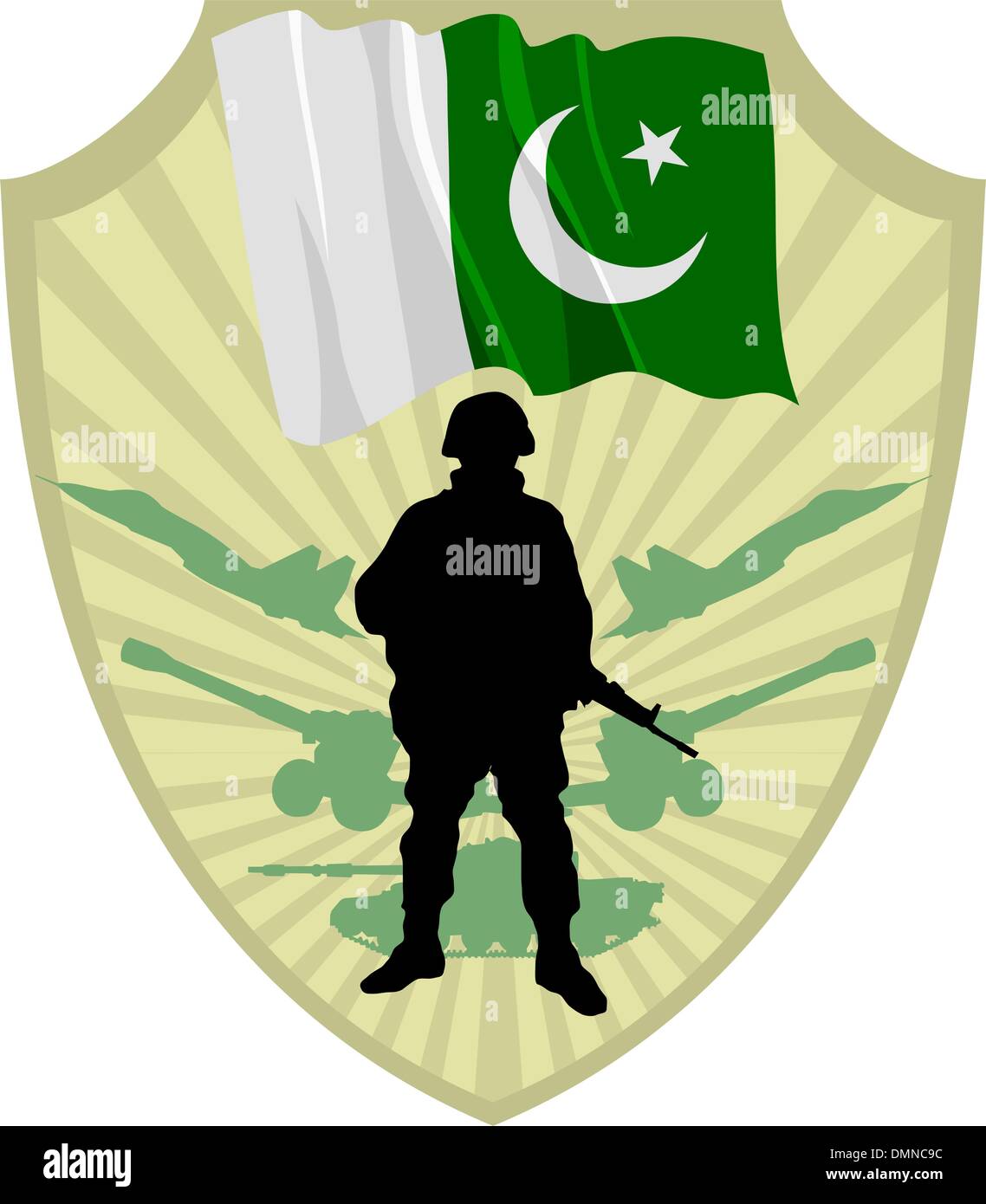 Army of Pakistan Stock Vector Image & Art - Alamy