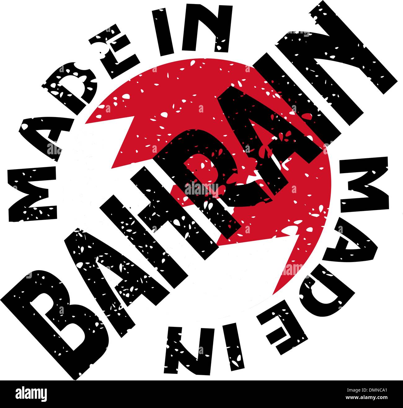 National flag bahrain sign Stock Vector Images - Alamy