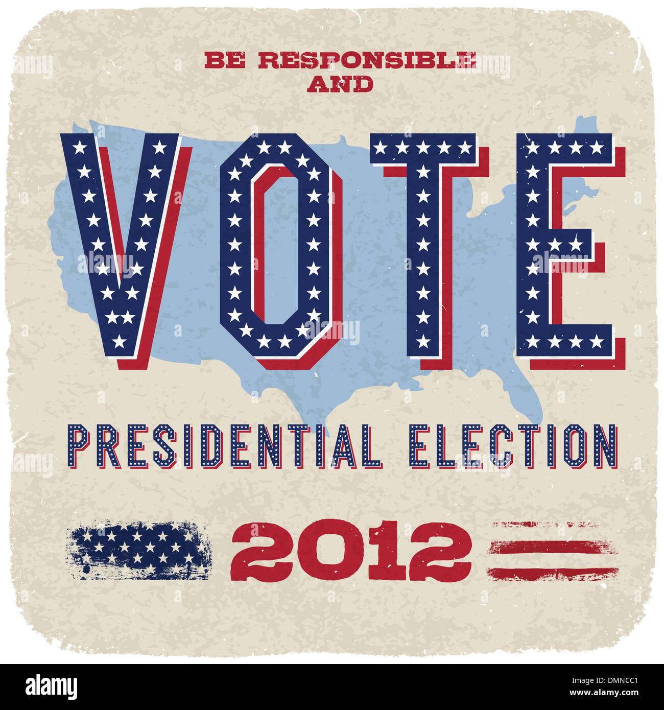 2012 presidential election poster background hi-res stock photography ...