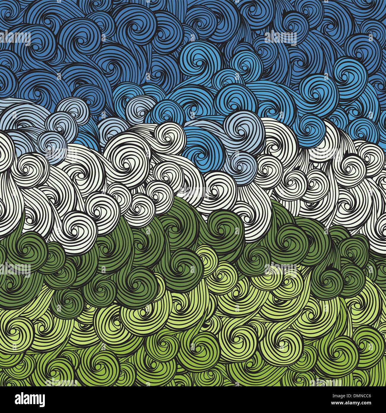 Earth and sky abstract background. Vector, eps8 Stock Vector Image ...