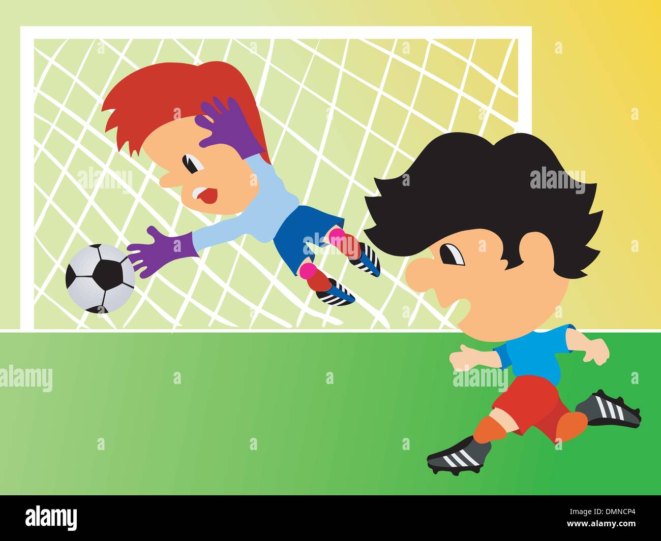 Cartoon football goalkeeper hi-res stock photography and images - Alamy
