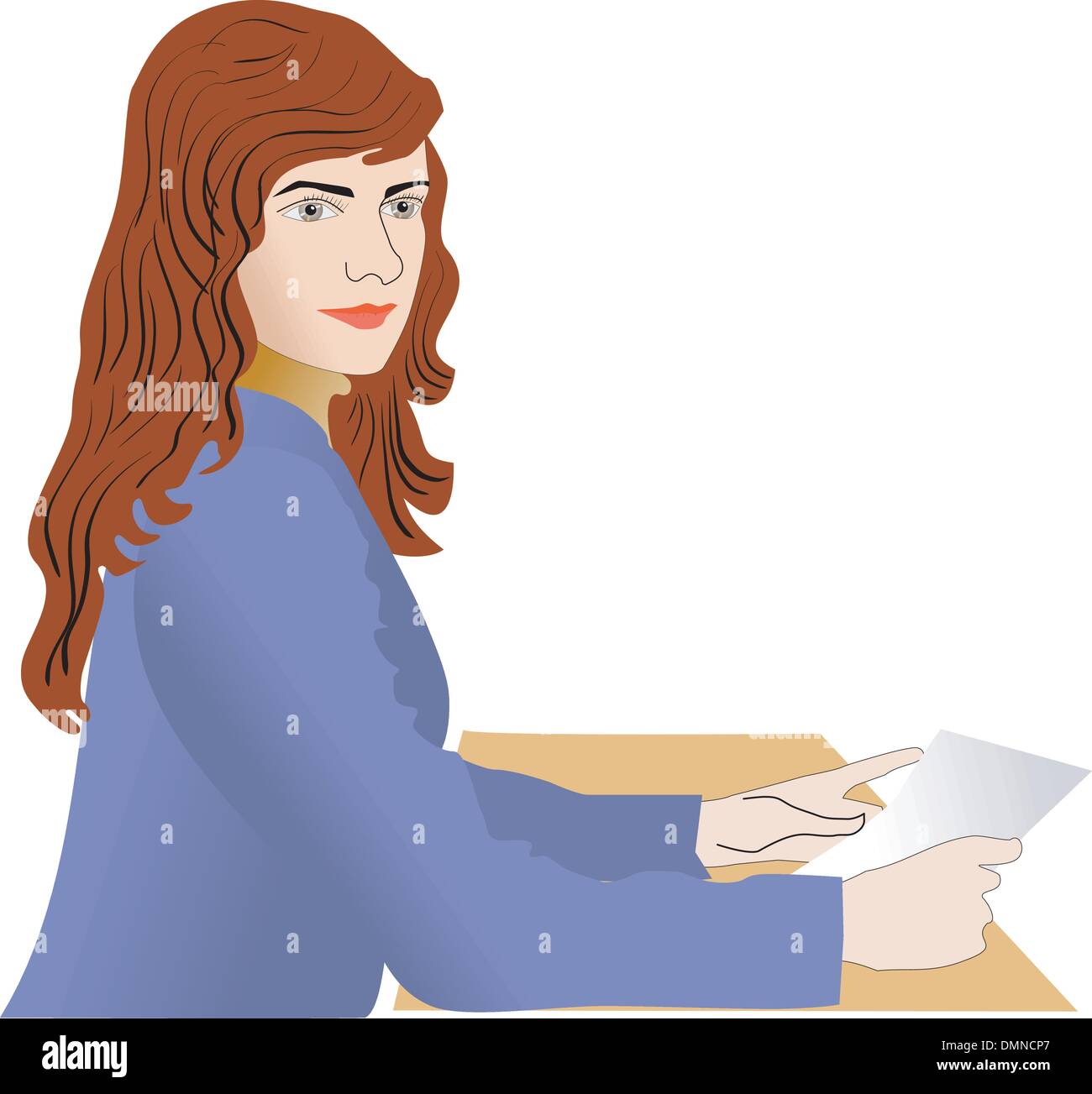 College girl Stock Vector Images - Alamy