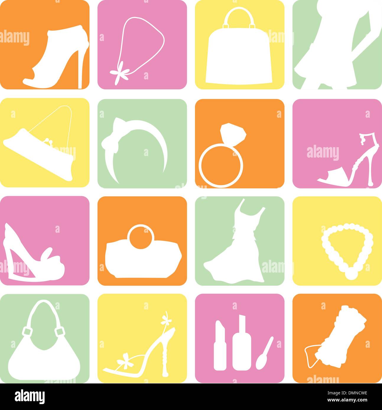 fashion items icons Stock Vector Image & Art - Alamy