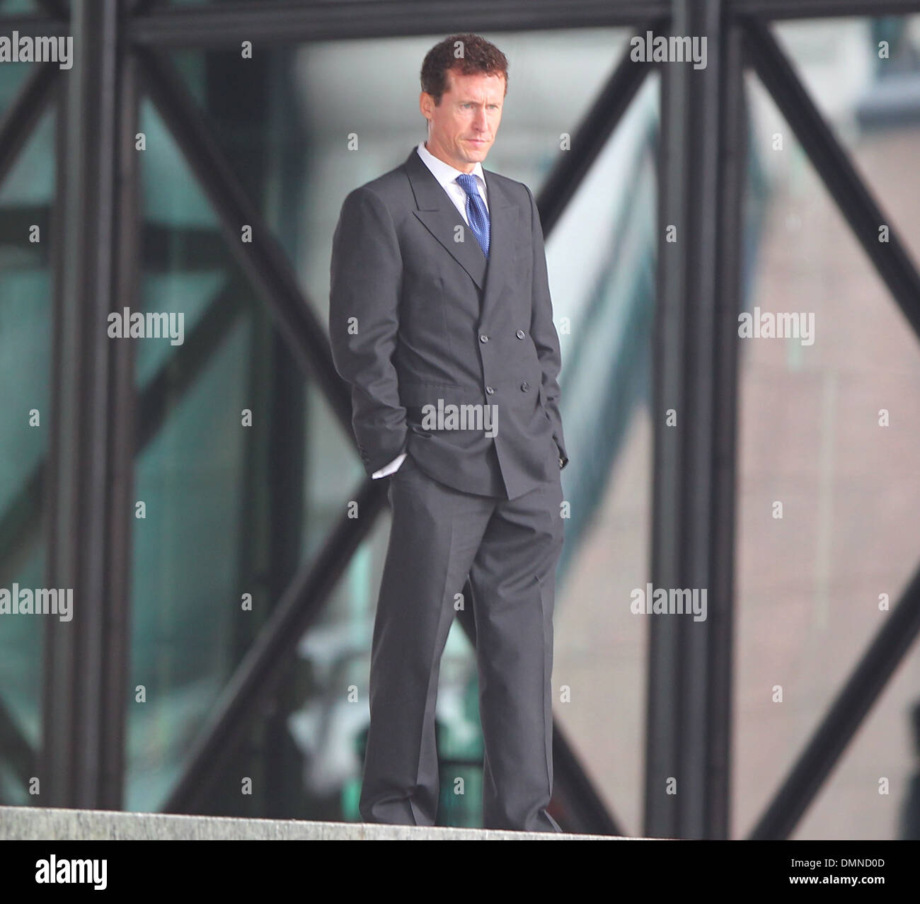 Cast member filming a scene of new movie 'The Counselor' on location in ...