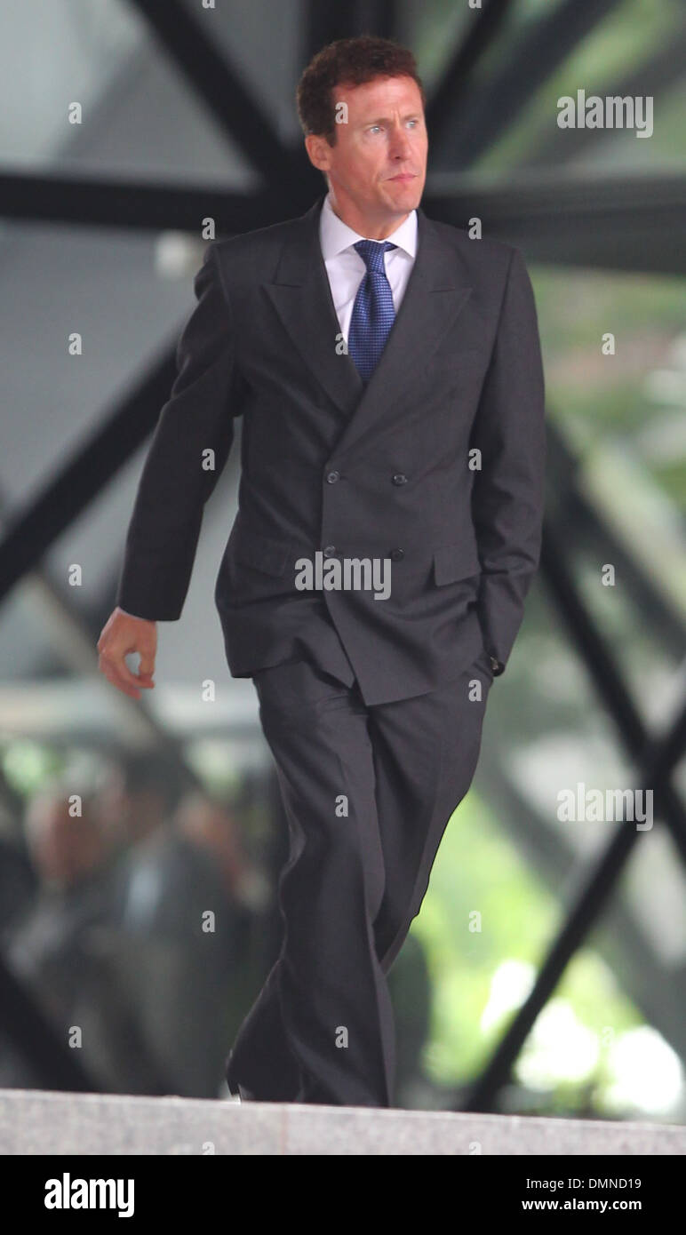 Cast member filming a scene of new movie 'The Counselor' on location in ...