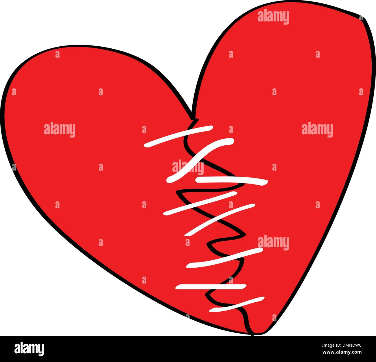Sad broken heart cartoon illustration hi-res stock photography and ...