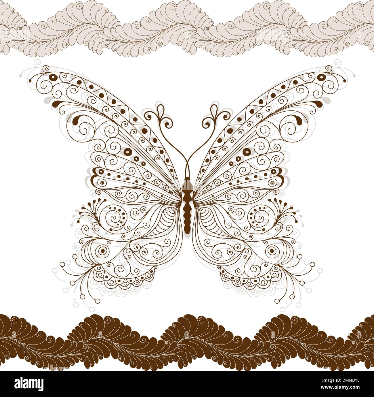 Festoon Pattern Stock Vector Images - Alamy