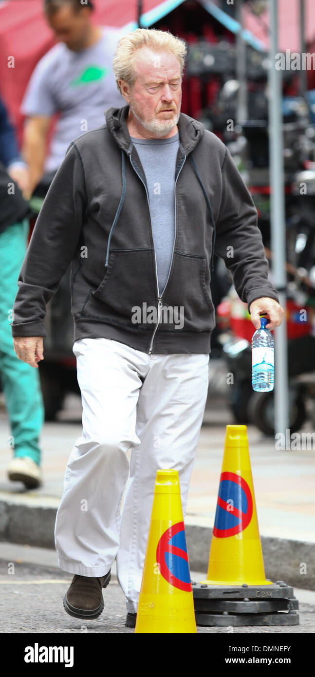 Sir Ridley Scott on film set of his new movie 'The Counselor' on ...