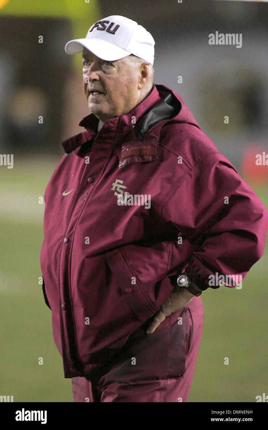 12 September 2009: Bobby Bowden looks on during the fourth quarter. The ...