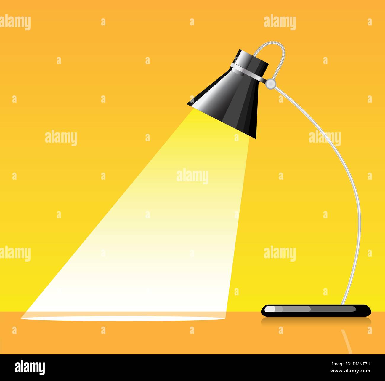 Yellow desk lamp Stock Vector Images - Alamy