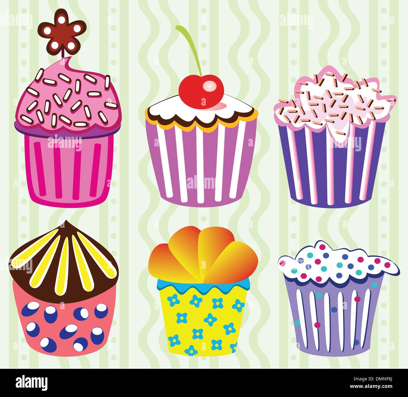Chocolate cake cream nuts Stock Vector Images - Alamy