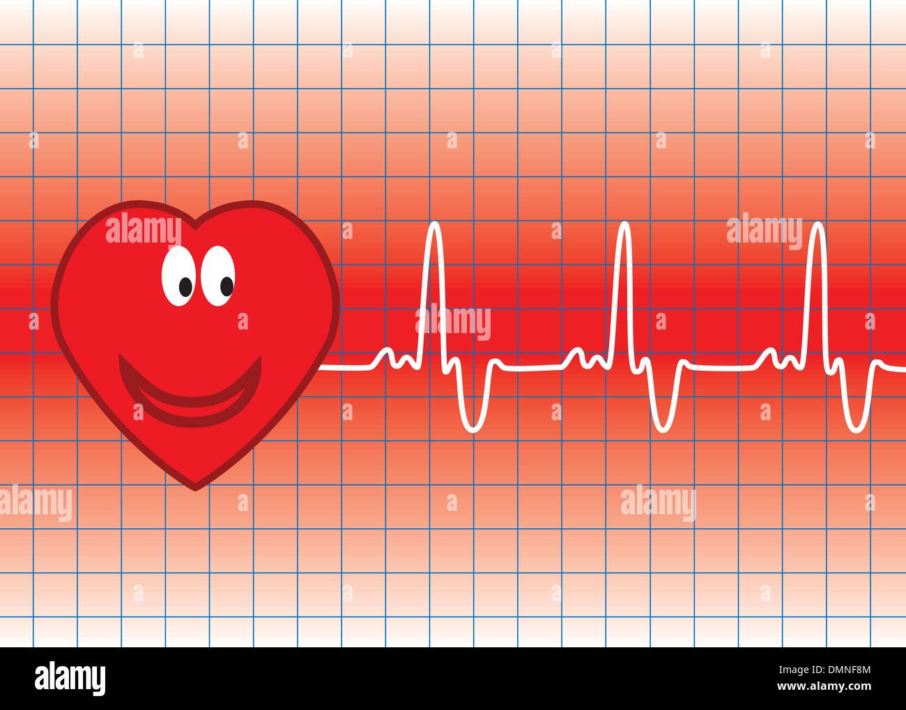 vector heart and heartbeat Stock Vector Image & Art - Alamy
