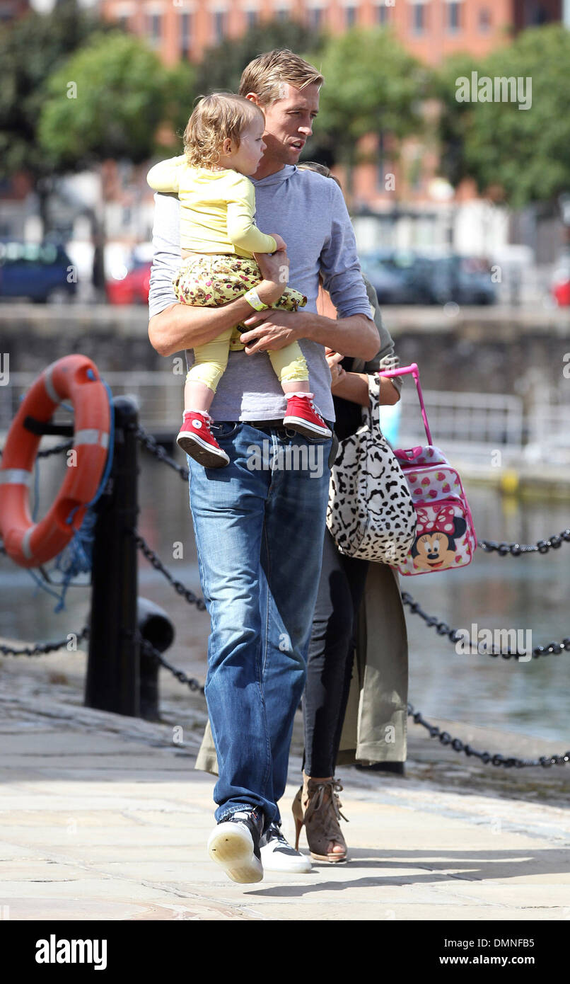 Peter Crouch and Abbey Clancy aka Abigail Clancy take baby Sophia for a ...