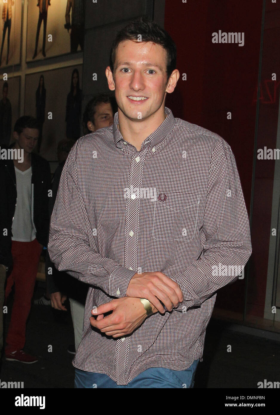 Scottish swimmer Michael Jamieson celebrating his Olympic silver medal ...