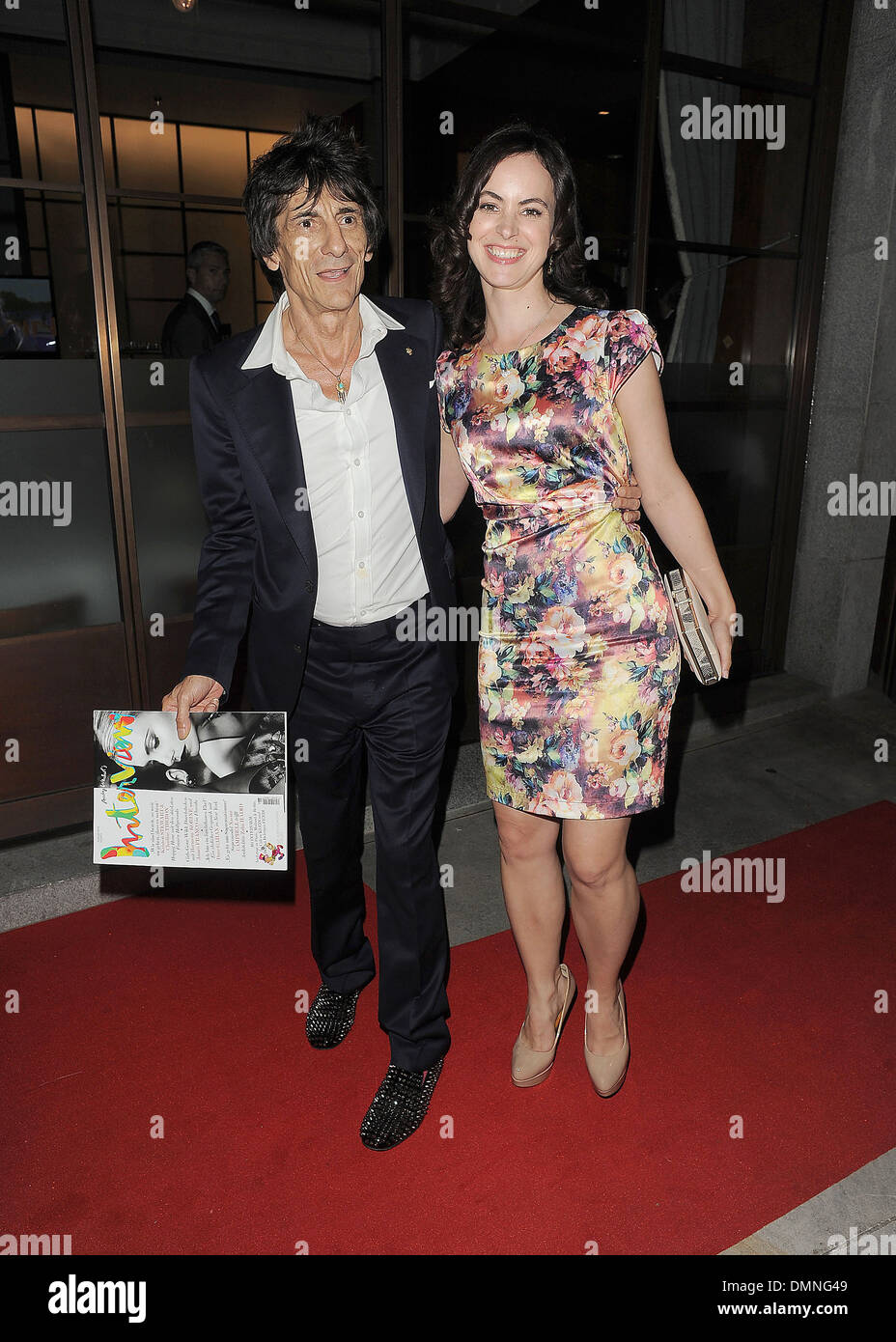 Ronnie Wood and Sally Humphries Fashion For Relief Party held at ...